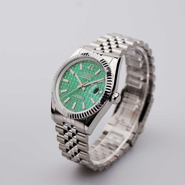 Green Dial Men's Watch with Luminous Functions & 316L Steel