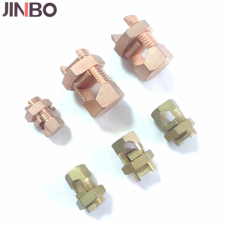 Copper Wire Cable Clamps Copper Coated Brass Split Bolt Connector ...