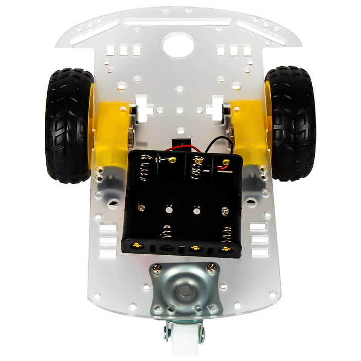 Transparent Robot Smart Car Chassis Kit with Motors - Perfect for DIY ...