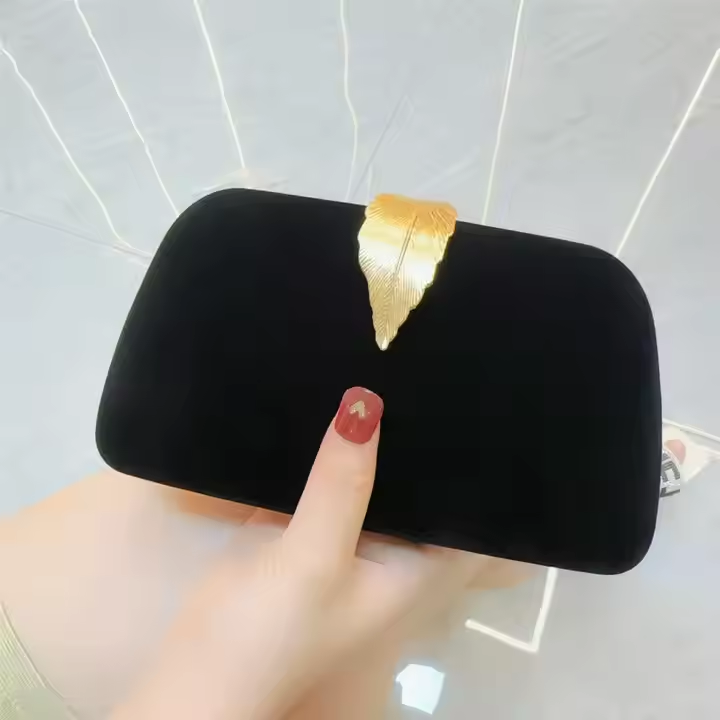 2025 Elegant Clutch Purses for Women Gold Clip Small Envelope Evening ...