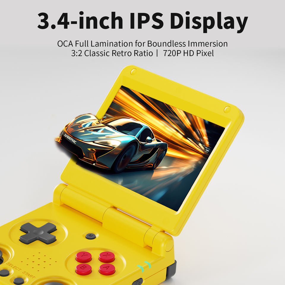 ANBERNIC Foldable Portable Handheld Gaming Console Supports 5G Wi-fi ...