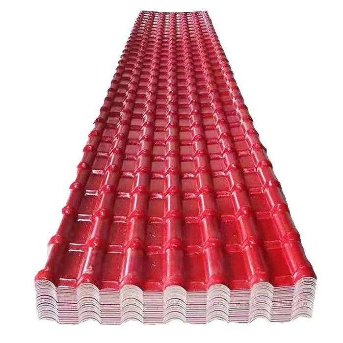 Roman-style corrugated UPVC roofing tiles synthetic resin prefabricated ...