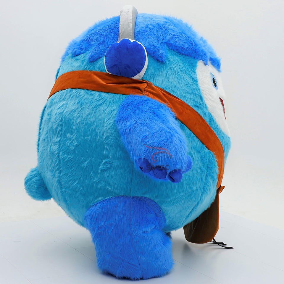 Custom Blue Furry Monster Mascot Costume with Quiver Chibi Rouge Giant ...