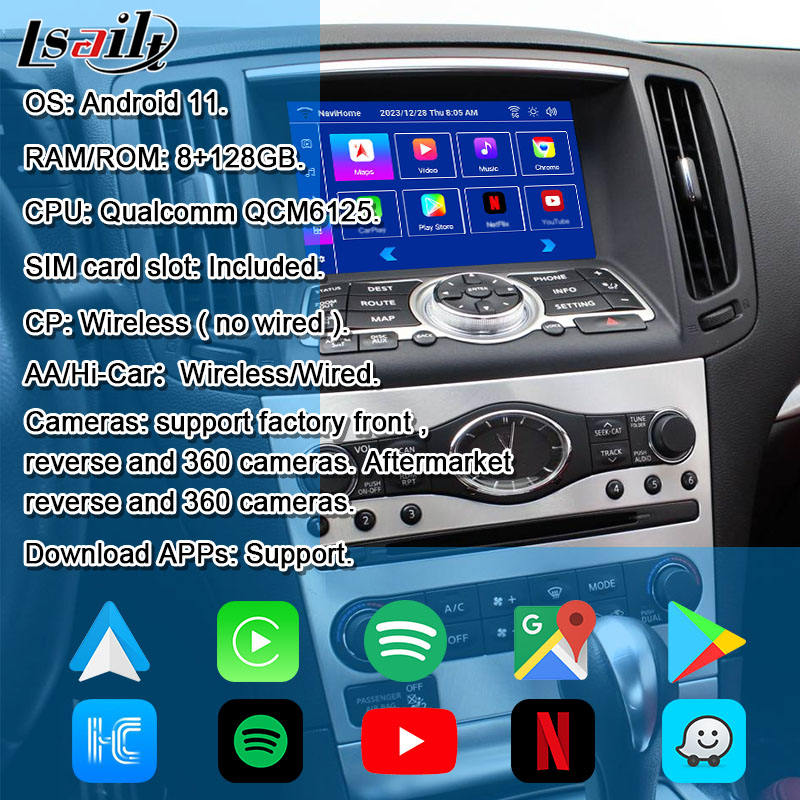 Lsailt Android Video Interface Box for Nissan Skyline 370GT
