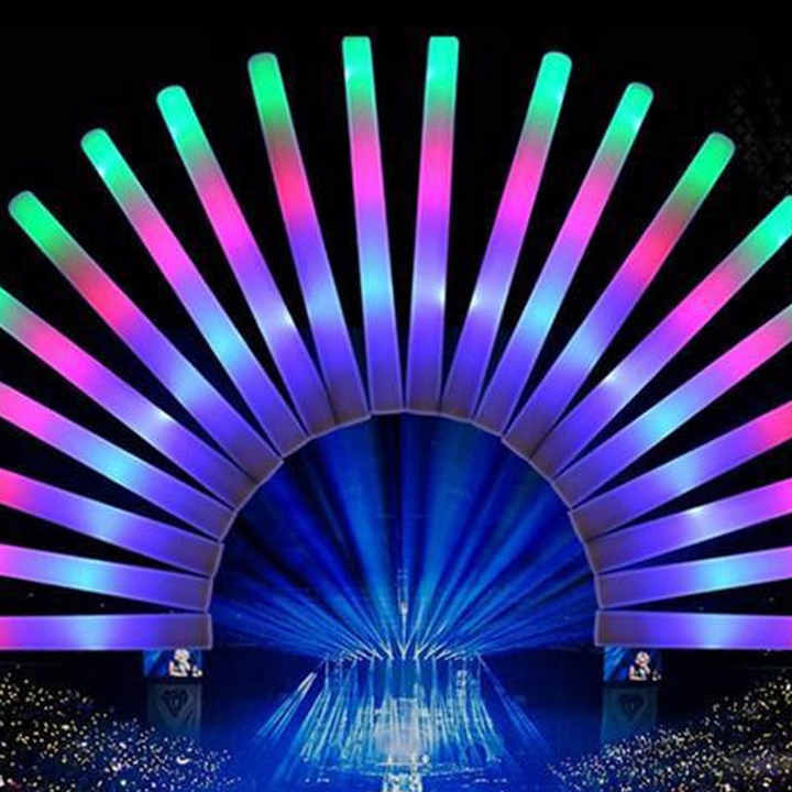LED Foam Glow Sticks - Perfect for Party, Wedding, & Concert