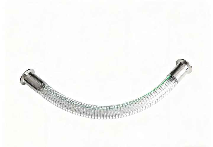 Food special PVC transparent steel wire hose 304 quick-fitting buckle ...