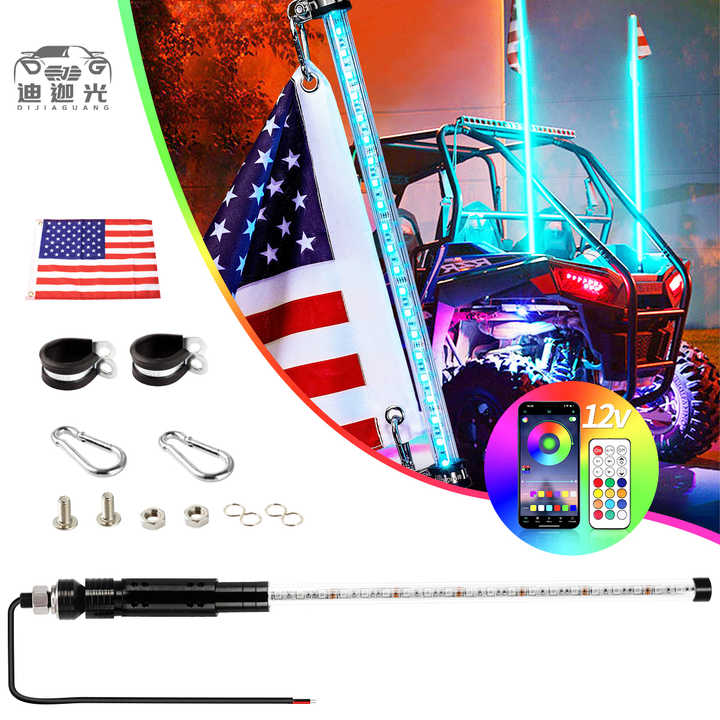 RGB LED Antenna Light - Illuminate Your off-Road Adventures