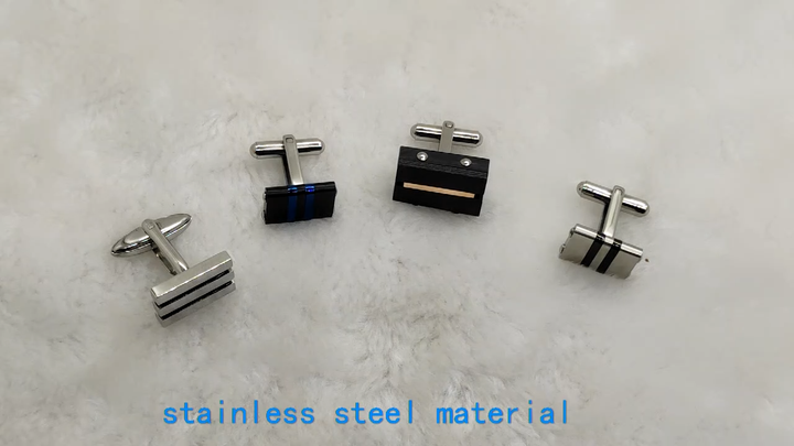 French Shirt Cufflinks for Men Square Stainless Steel Crystal Copper ...