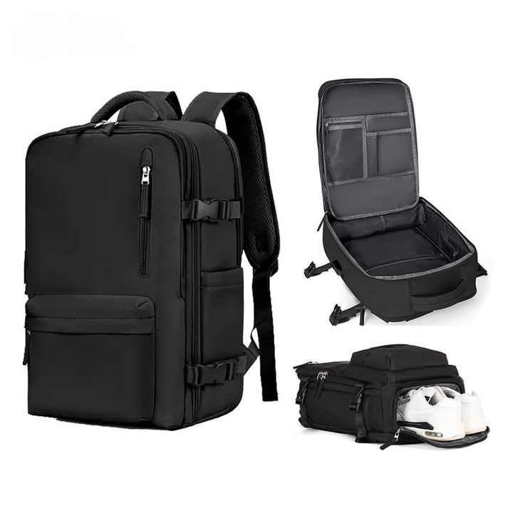 Large Laptop Backpack with USB Charging Port Waterproof Hiking Backpack ...