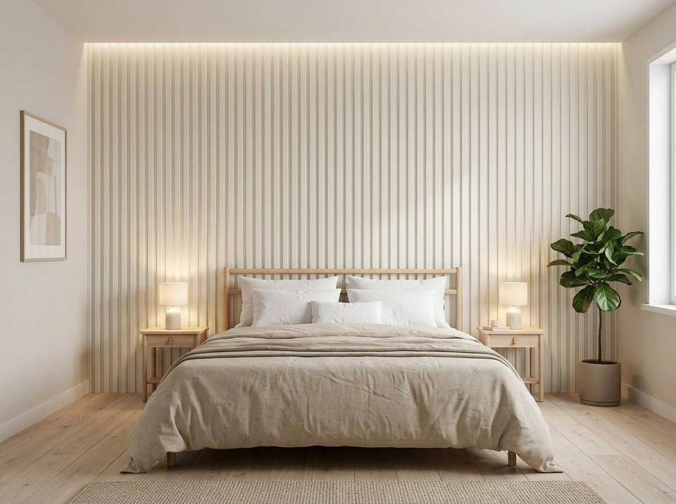 Solid Wood Lattice TV Backdrop Wall Panel Partition Slats Embossed ...