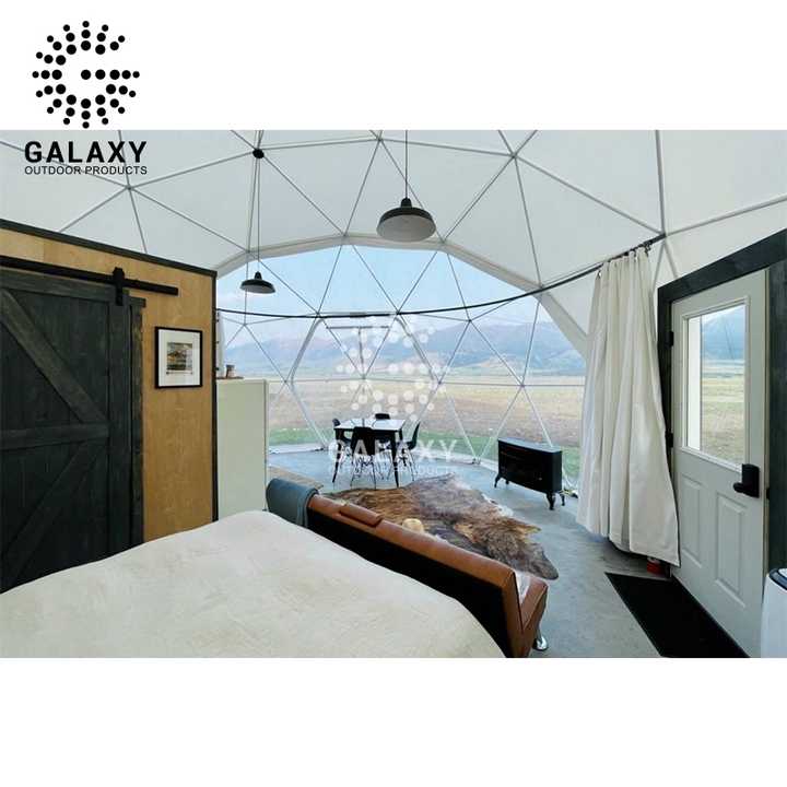 Winter Dome House Glamping Geodesic Tent Transparent Igloo Heated Tents ...
