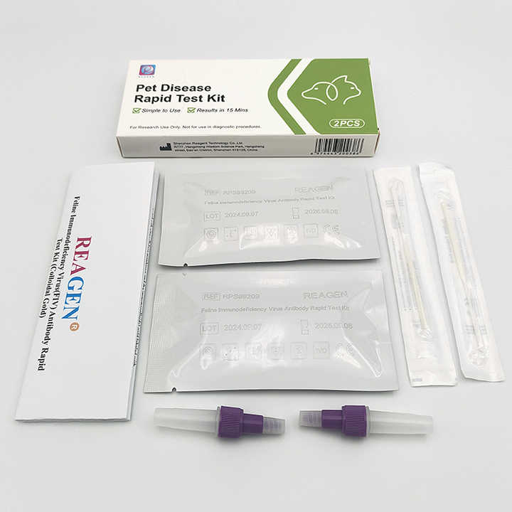 High Quality Animal Pet Care Rapid Test Kit Feline Cat Canine FIV Ab ...