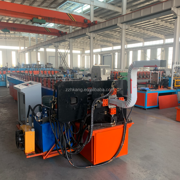 PPGI Square Roof Rain Gutter Making Roll Forming Machine with Bending ...