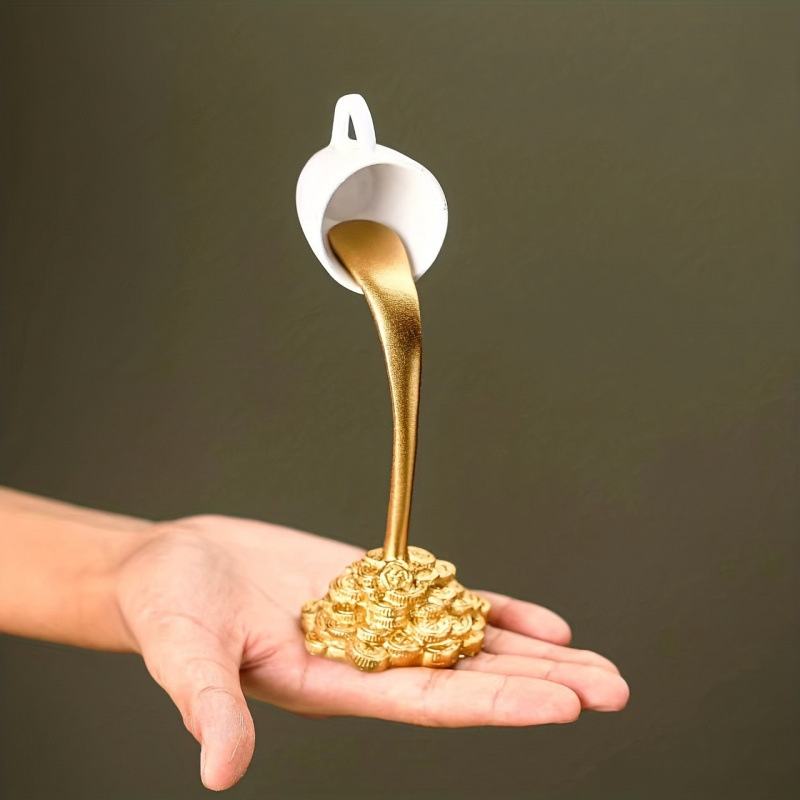 Cross-border Hot-selling Chinese Style Floating Golden Coffee Cup ...