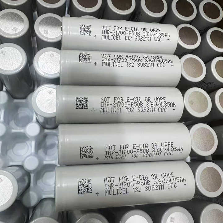 Molicel 21700 P50B 3.6V 5000mah 60A Discharge Battery Cylindrical ...