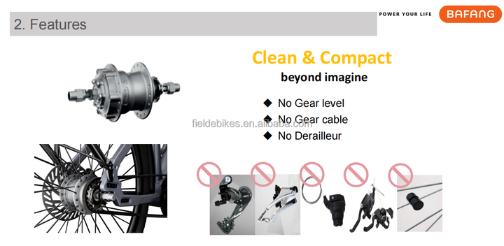 Bafang Gear Hub 3 Speed Auto-Shift for Mid Motor Kits