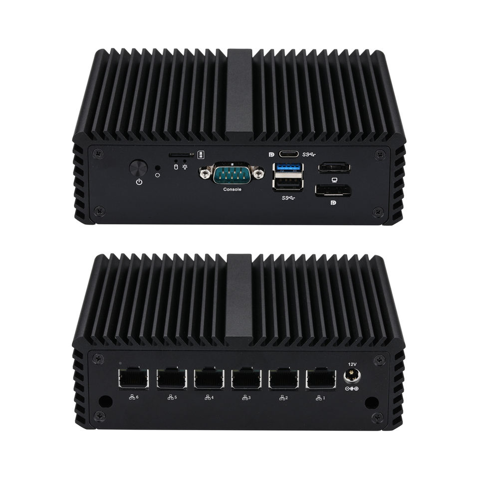 Qotom 6X I226-V 2.5G LAN Q10922G6 Mini PC N100, Fanless Router Mini ...