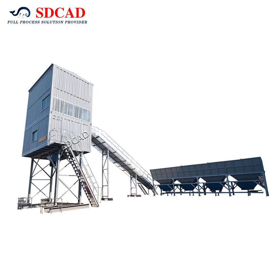 High Capacity Diesel Powered PLC Controlled Concrete Mixing Plant ...