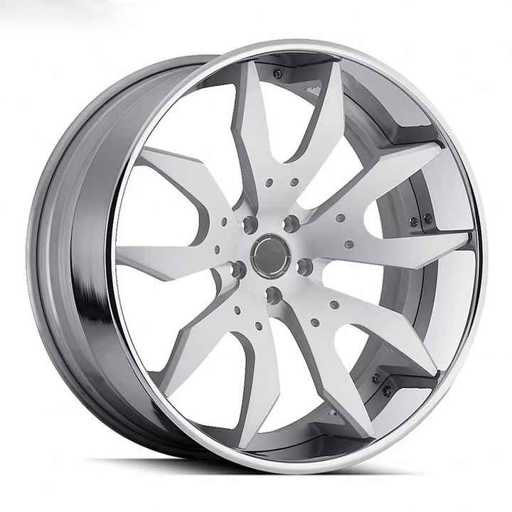 Car Wheels Forged 2 3 Piece 18 19 20 21 22 24 Inch Brushed Gold Chrome ...