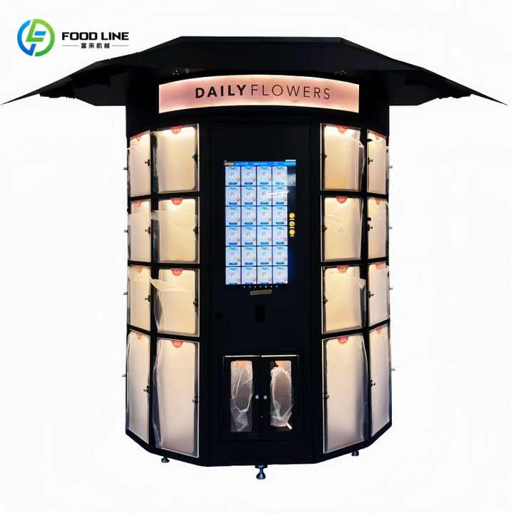 Automatic Flower Vending Machine with Rotating Shelves China Flower ...
