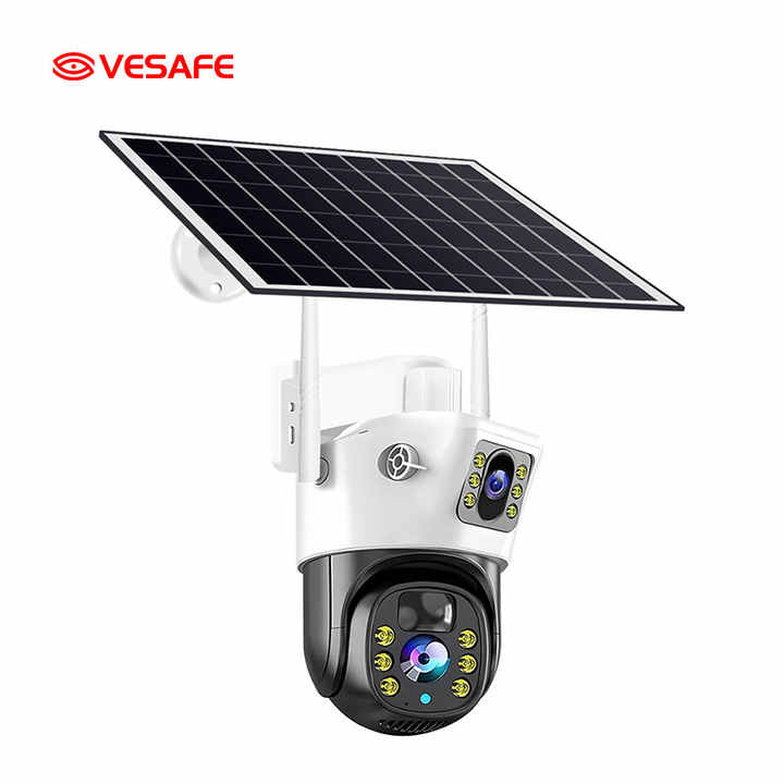 VESAFE V380 Outdoor 4G Solar Security Camera - IP66 Weatherproof