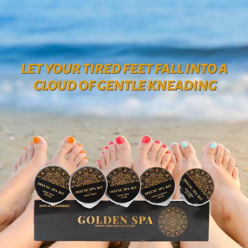 Golden Pedicure Kit 5in1 - Luxury Foot Care at Home