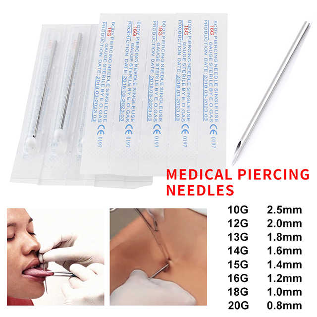 Punctured Piercing and Tattoo Photos - Body Piercing Needles