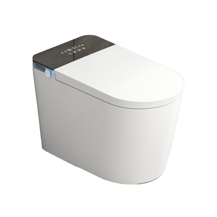 Automatic Open Elongated Wc Toilet Electric Foot Touch Sensor Flush ...