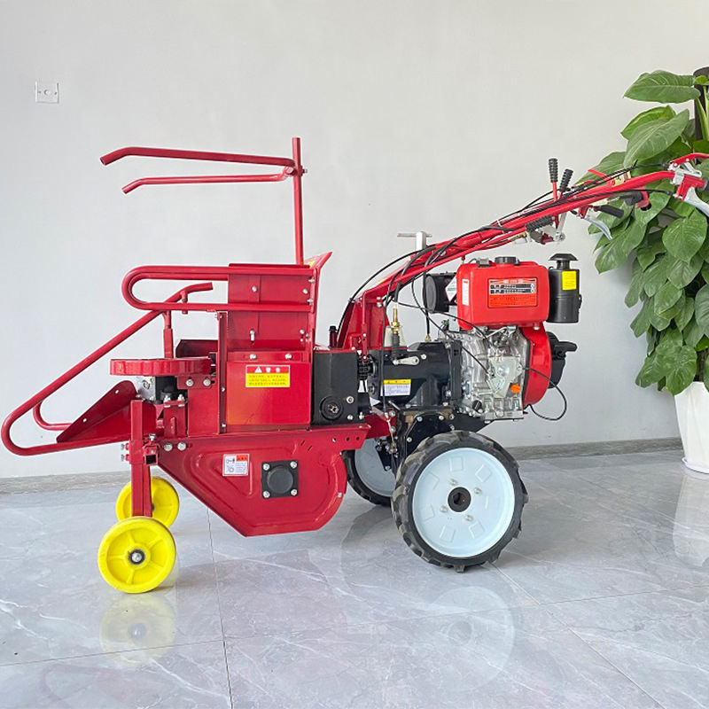 Single Row Walk Behind Walking Tractor Maize Corn Picker Harvester ...