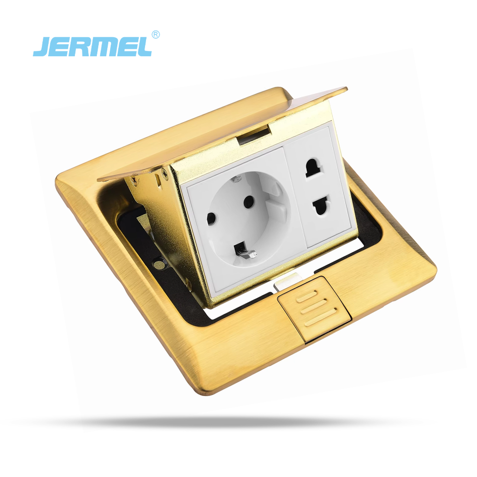 110V-250V Pop-up Floor Sockets American Standard Room Floor 6-pole Flat ...