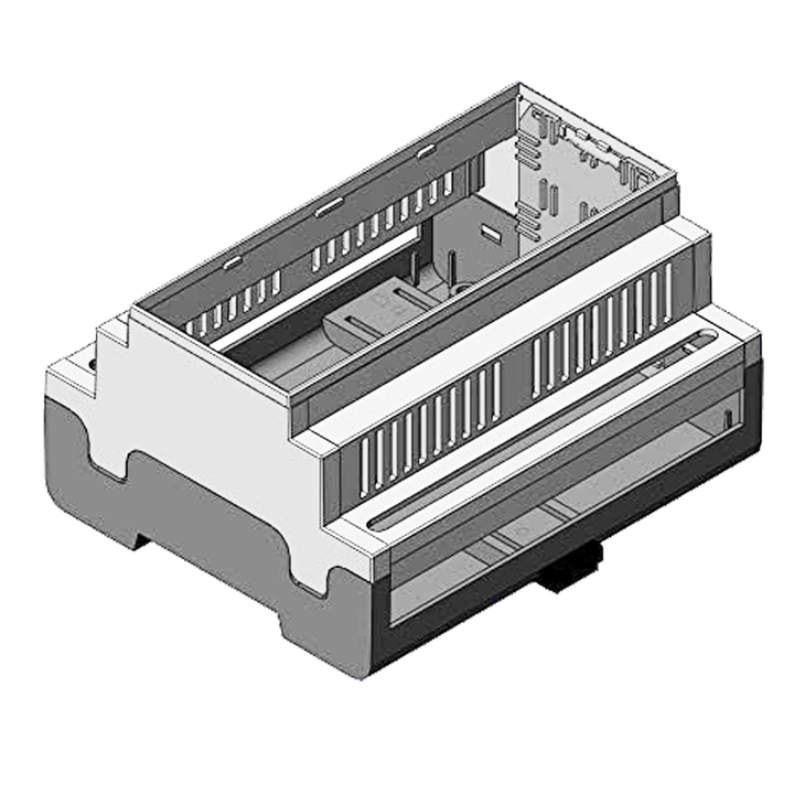 DIN Rail Enclosure Box - Industrial Control Module Housing