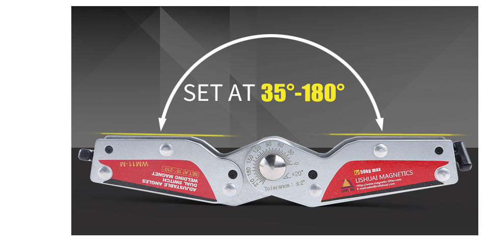 Dual Switch Adjustable Angle Magnetic Welding Bracket Square 15-210 ...