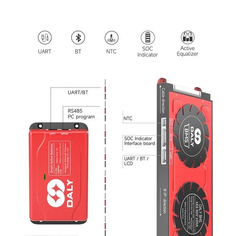 JK BMS Accessories RS485 CAN BUS LCD Display Touch Screen GPS Remote ...