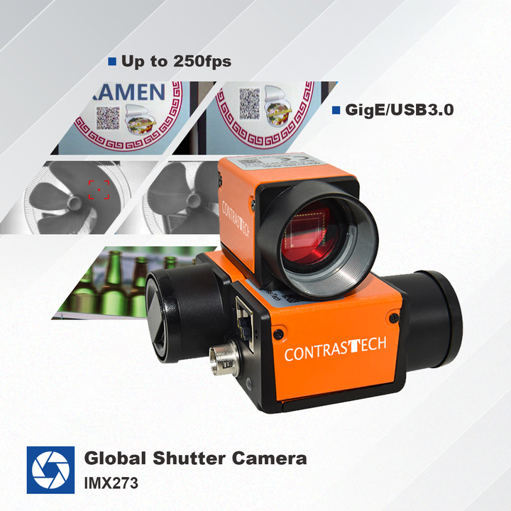 Kamera OCR visi mesin modul kamera USB, 1,6mp 250fps 12bit GigE Vision ...