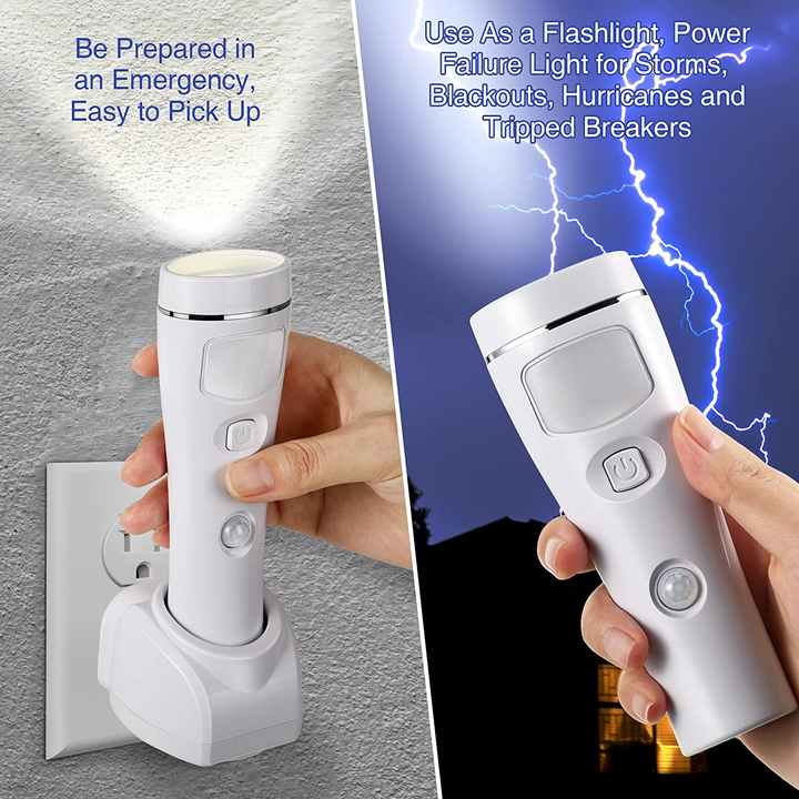 4 in 1 LED Rechargeable Plug in Power Outage Light Flashlights| Alibaba.com