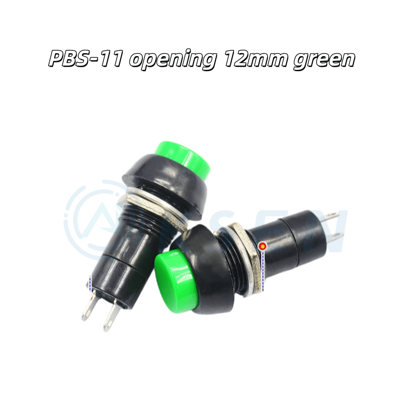 AI-KSEN PBS-11 Circular Self-locking Self Resetting Jog Switch Small ...