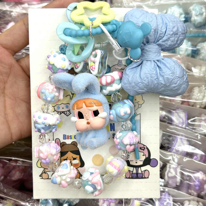 CRT BABY POPMART Custom Bag Hanger Phone Lanyard Wristband Keychain for ...