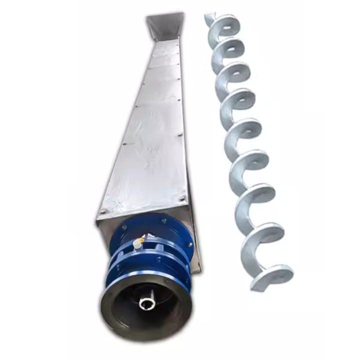 U-type Screw Conveyor Coal Ash Cement Sludge Tube Stainless Steel ...