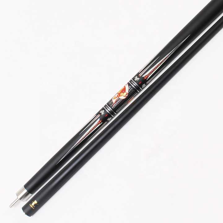 TQG-CM-092-9 Pool Cue Mall High Quality 1/2 Joint Leather Snooker Stick ...