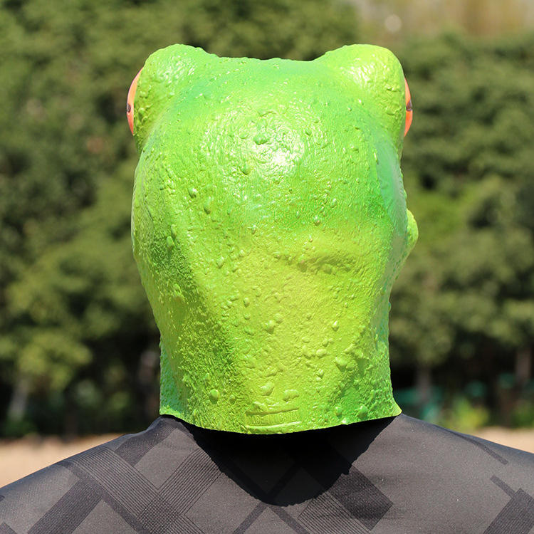 Funny Frog Mask for Carnival Party - Latex Full Head Animal Mask for Adults