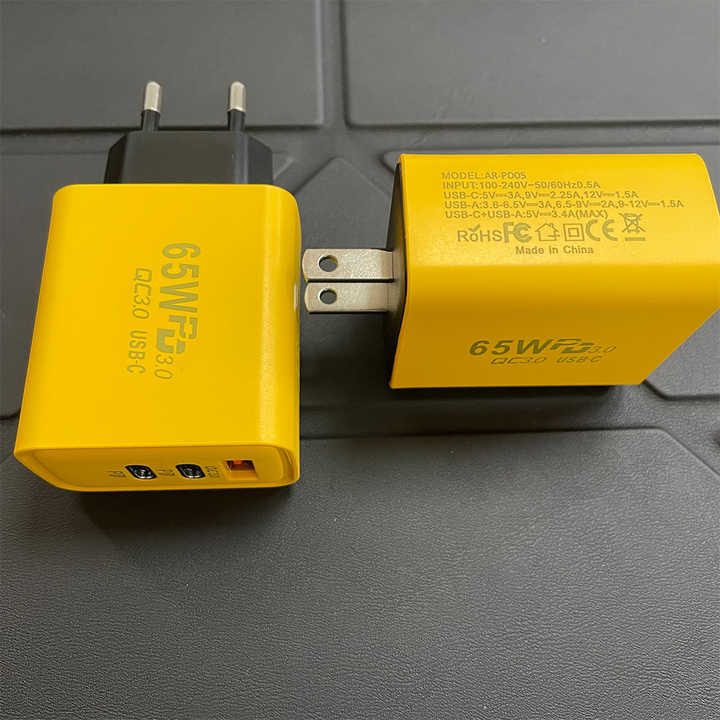 Universal PD 65w USB Type C Power Adapter Brick EU US Plug Fast ...