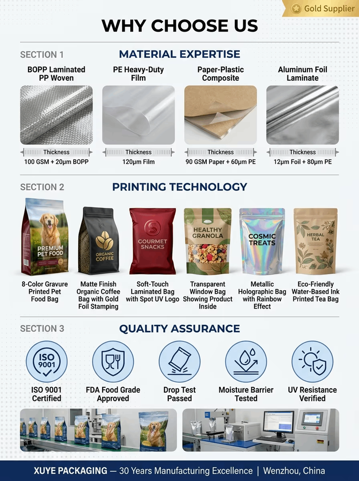 Aluminum Foil Lined Food Grade Pet Food Pouch Thickened Heavy Gauge ...