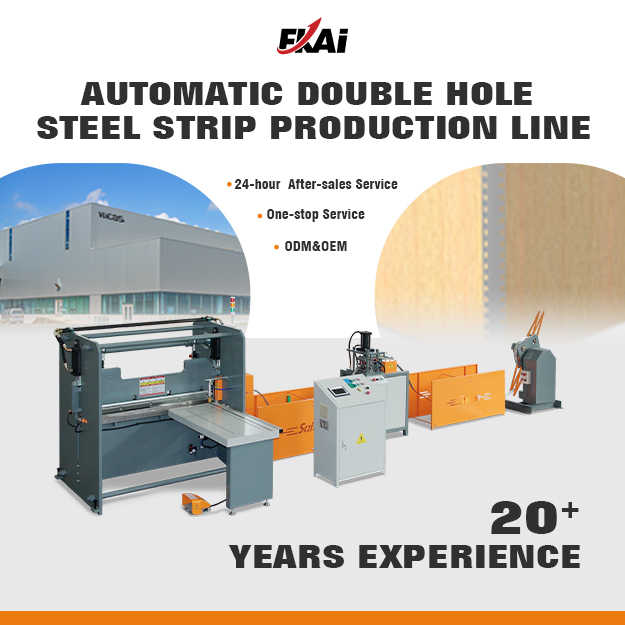 Double-Hole Steel Strip Production Line SF3302 Automatic Metal Punching ...