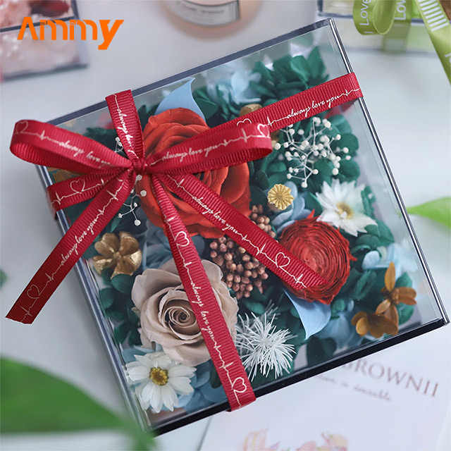 AM-PFE100 Acrylic Flower Box Ammy Mother's Day and Valentine's Day ...