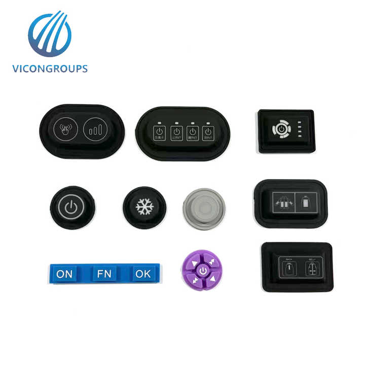 Custom Injection Molded Silicone Rubber Parts Silicone Rubber Keypad ...