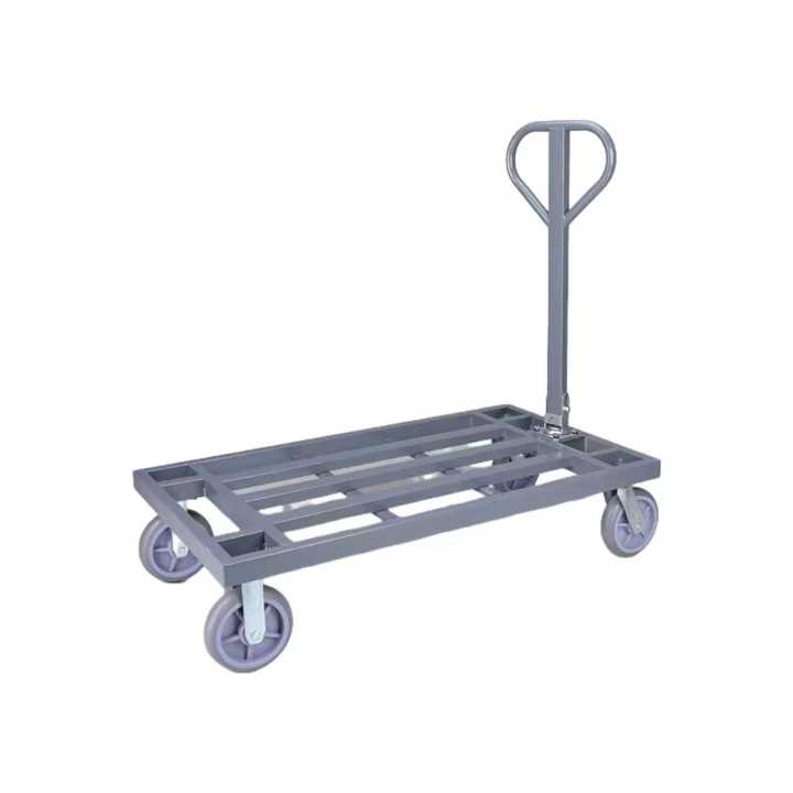 Heavy-Duty Iron Platform Folding Trolley Portable Hand Cart With Strong ...