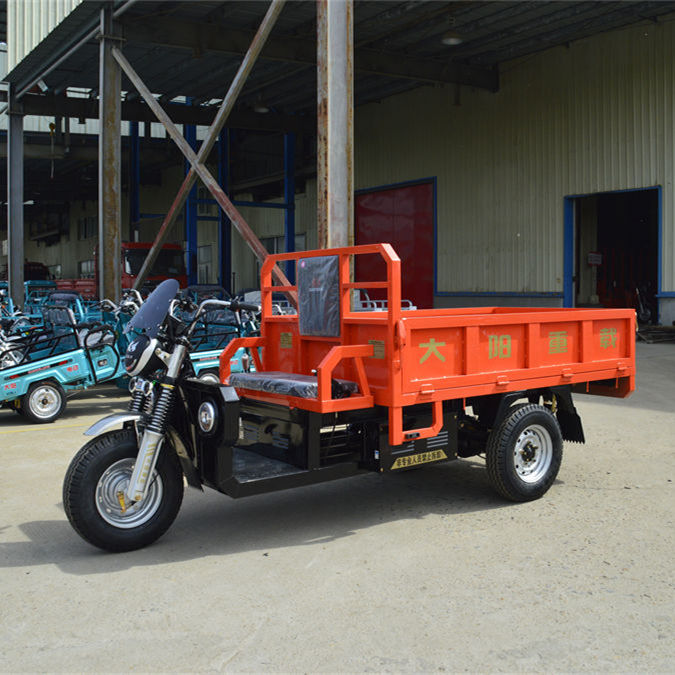 Powerful Dayang Electric Cargo Tricycle Three Wheel Open Body Dumping ...