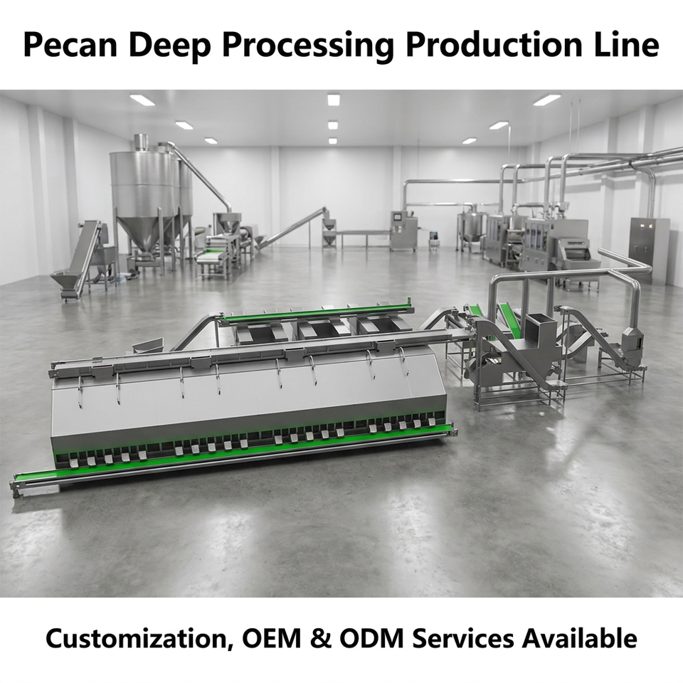 High Efficiency Pecan Processing Line Complete Sheller Peeler Grading ...
