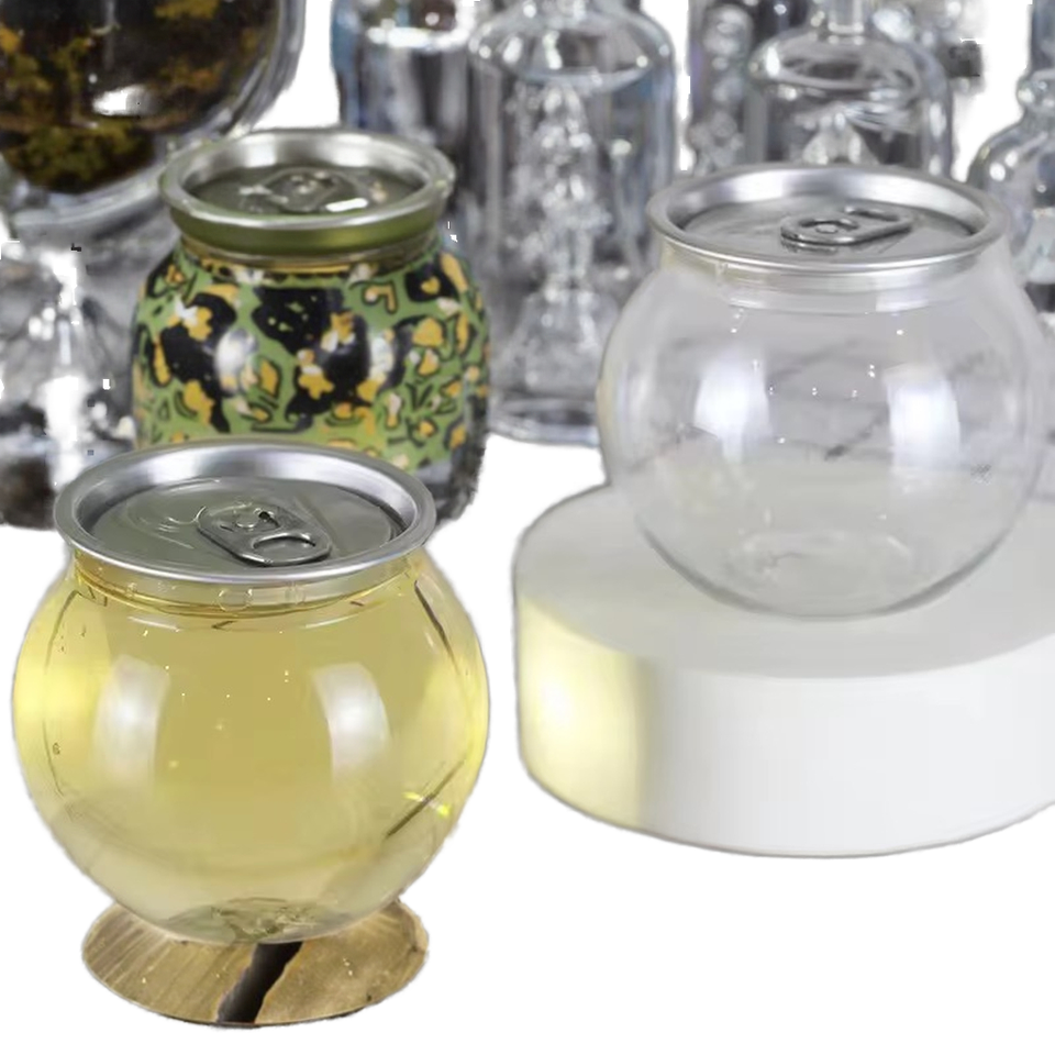 Noyda 200ml PET Transparent Ball Shaped Plastic Bottle with Easy Open ...