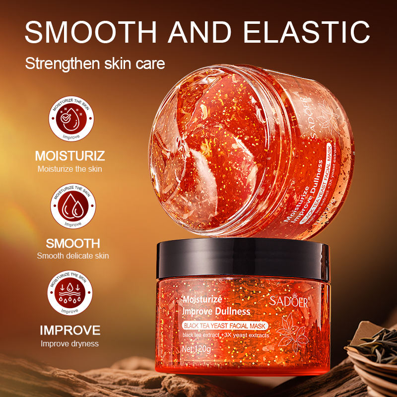 SADOER Hydrating Face Mask with Black Tea Ferment Moisturize Nourish ...